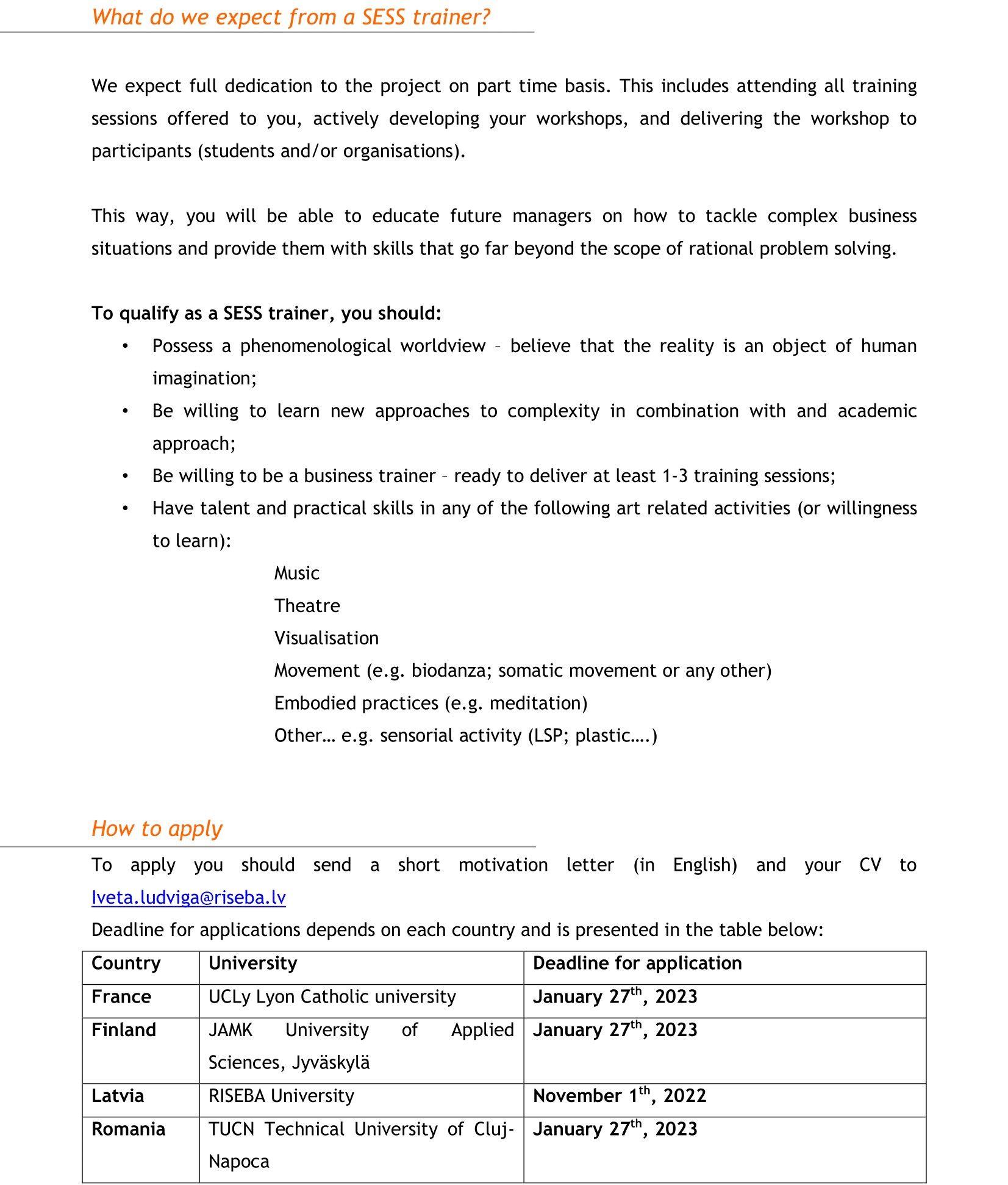 Become a SES Trainer - Processing Complexity with Emotional, Sensorial ...